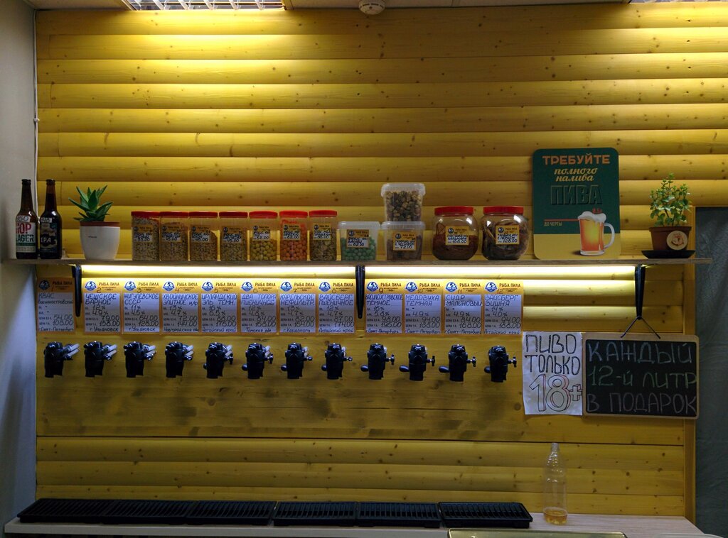 Bira dükkanı Ryba Pila, Saint‑Petersburg, foto