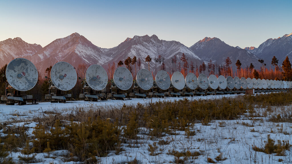 Turistik yerler Сибирский солнечный радиотелескоп, Buriatya, foto