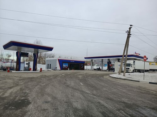 Benzin istasyonu Nafta 24 № 9, Novosibirskaya oblastı, foto