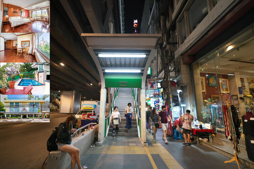 Metro istasyonu Nana BTS station, Bangkok, foto