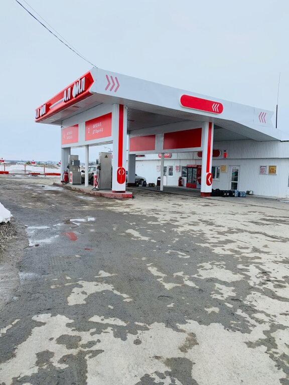 Benzin istasyonu Azs Sverdneftesnabsbyt, Sverdlovskaya oblastı, foto