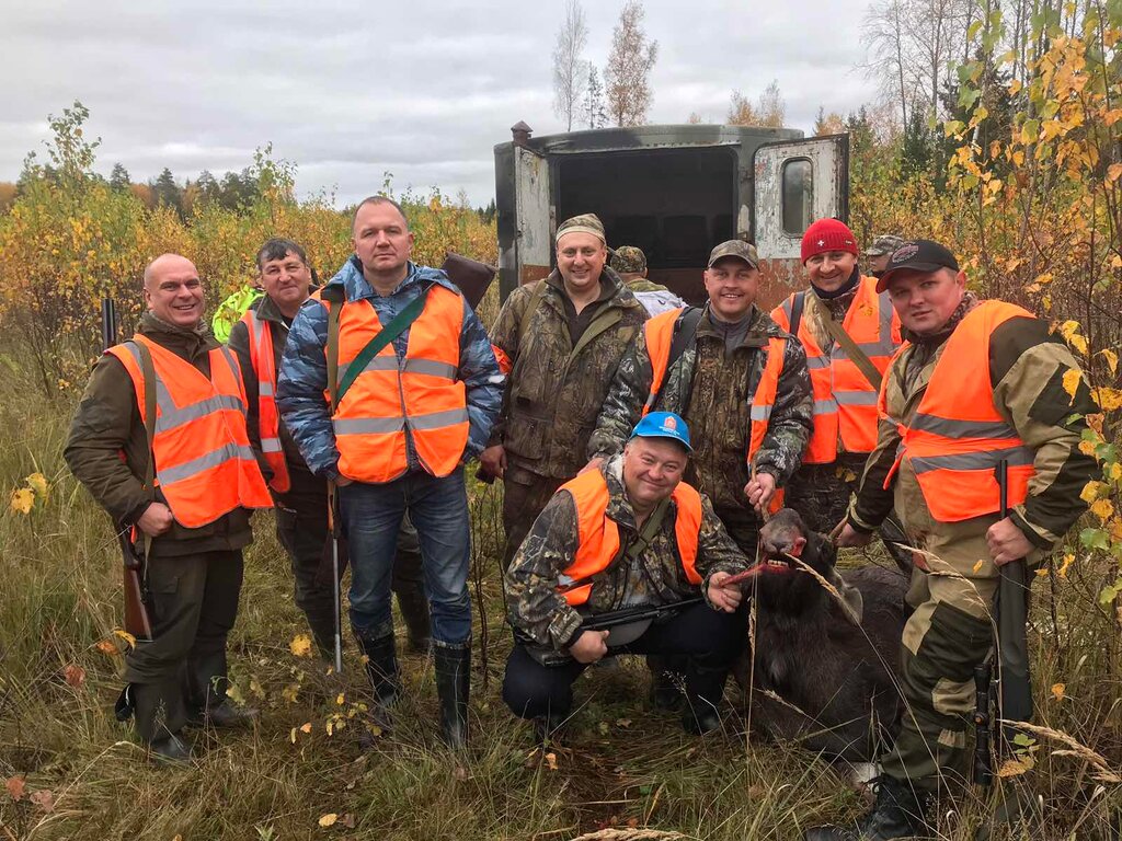 Avcılar ve balıkçılar Охотничье хозяйство Степанцево, Vladimirskaya oblastı, foto