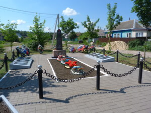 Братская могила № 214 (Voronezh, Tavrovo Microdistrict, Korabelnaya ulitsa), anıt, heykel  Voronej'den
