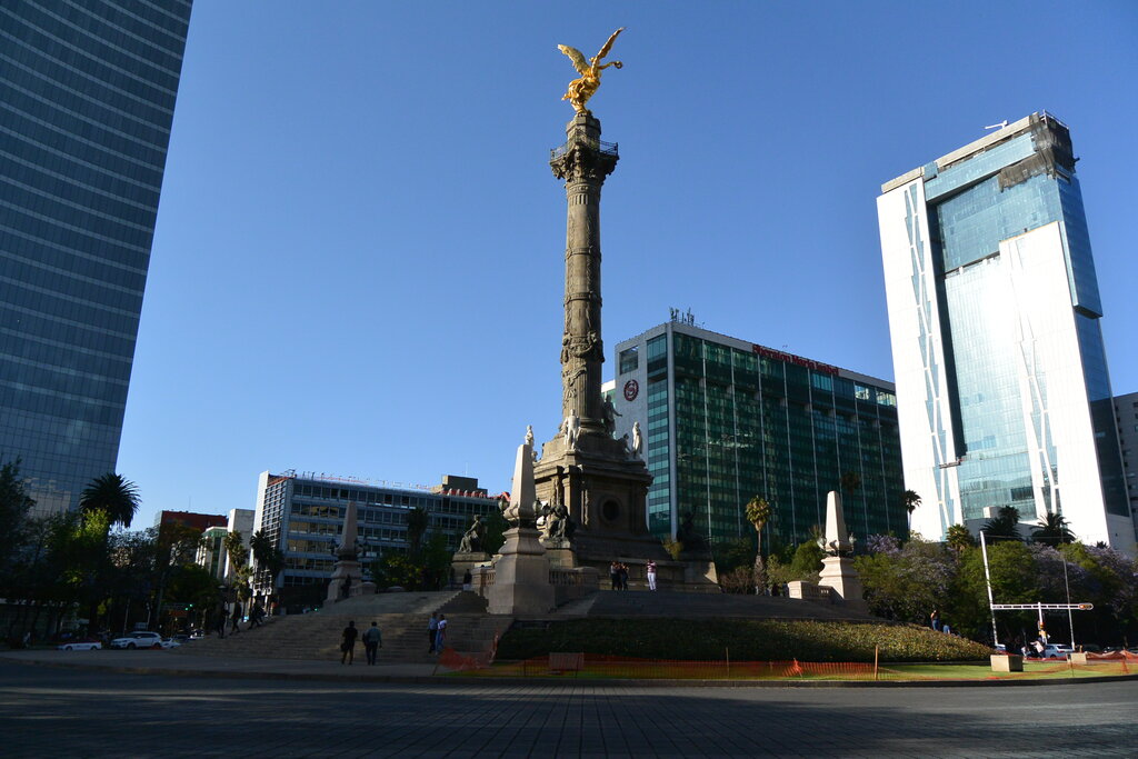 Anıt, heykel Columna de la Independencia, Mexico, foto