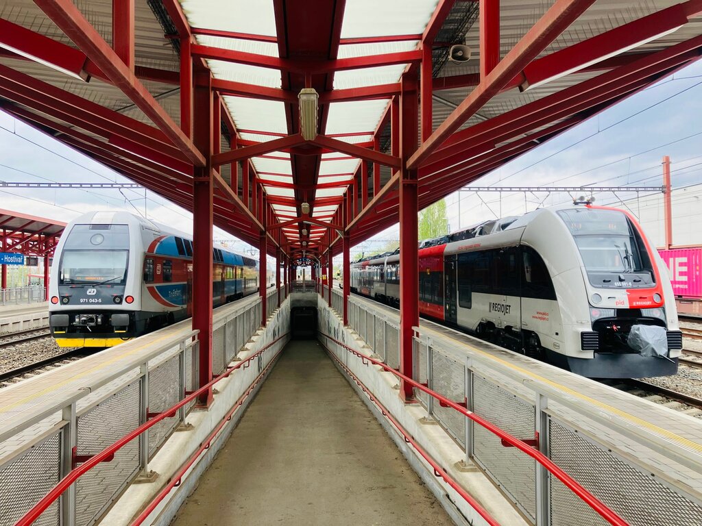 Tren istasyonu Praha-Hostivař, Prag, foto