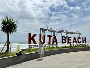 Kuta beach (Bali, Badung Regency, Kuta District), plaj  Bali'den