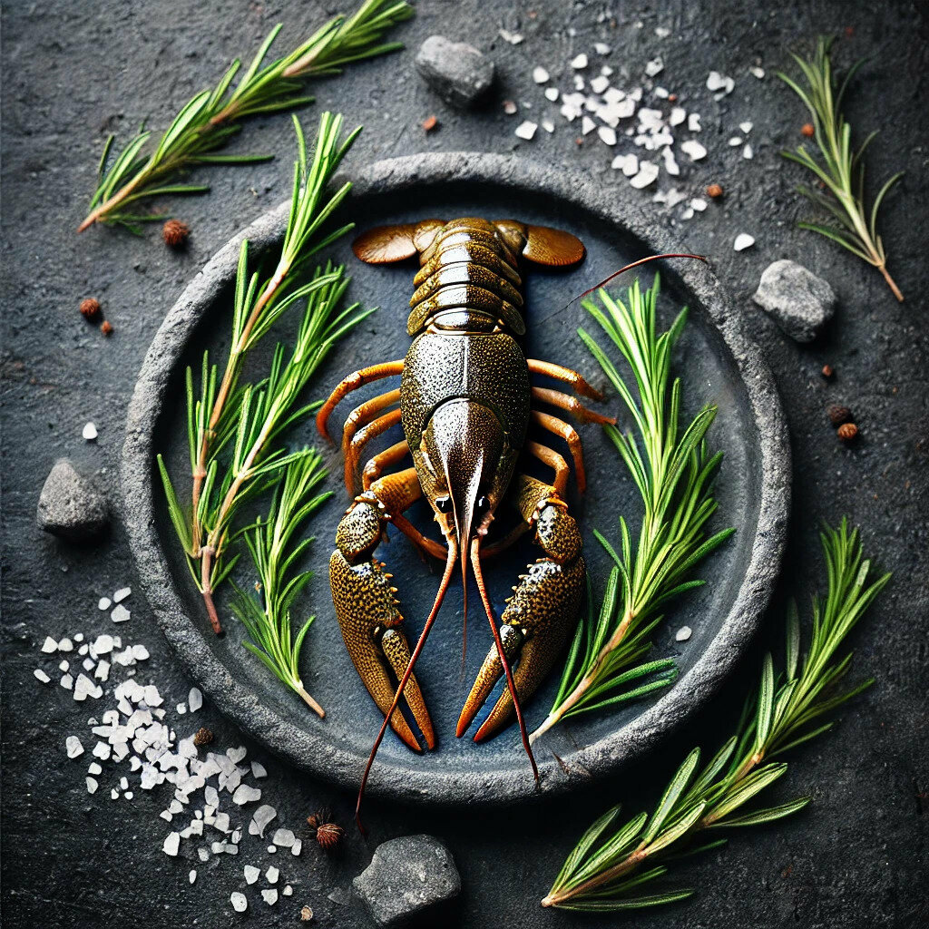 Balık ve deniz ürünleri Crayfish, Pyatigorsk, foto