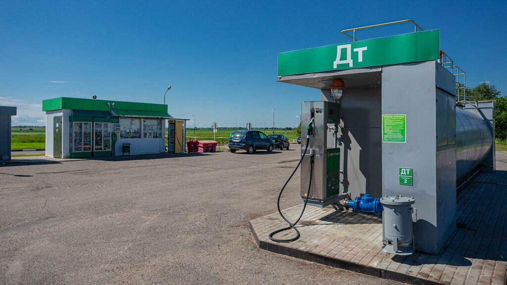 Benzin istasyonu Belorusneft, Vitebskaya oblastı, foto