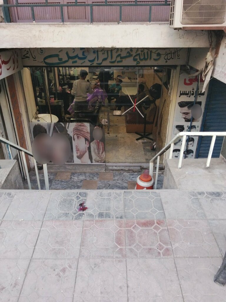 Giyim pazarı Ali Hair Saloon, Rawalpindi, foto