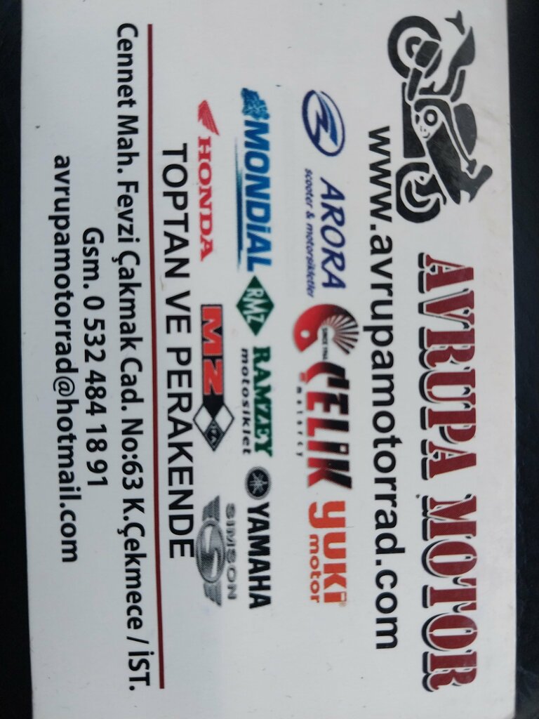 Motosiklet satışı Avrupa Motor, İstanbul, foto