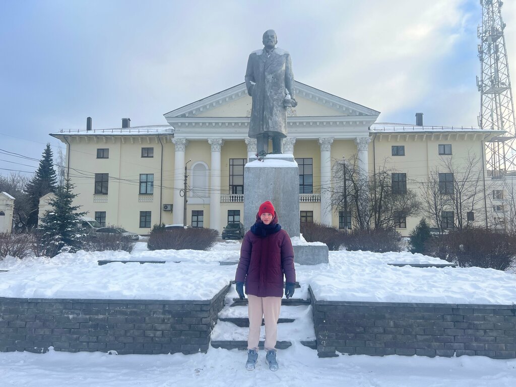 Anıt, heykel В.И. Ленин, Nijegorodskaya oblastı, foto
