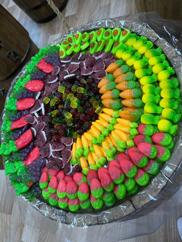 Pasta, şekerleme ve tatlı Frutty land, Stavropol, foto