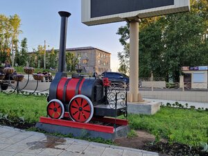 Первый российский паровоз (Trans-Baikal Territory, Mogocha, ulitsa Svyazi), teknoloji anıtı  Mogoça'dan