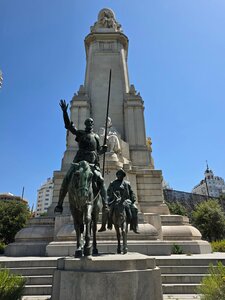 Monumento a Cervantes (Municipios Madrid, Spain Square), park, sokak heykeli  Madrid'den
