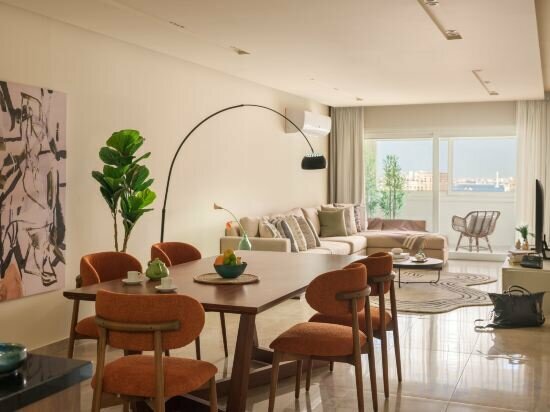 Daireler Brassbell l Zamalek l Jeddah Tower Lux, Kahire, foto