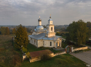 Church Uspeniya Presvyatoy Bogoroditsy V Naryshkino (Tula Region, Tyoplo-Ogaryovskiy rayon, munitsipalnoye obrazovaniye Naryshkinskoye, selo Naryshkino), ortodoks kiliseleri  Tulskaya oblastından