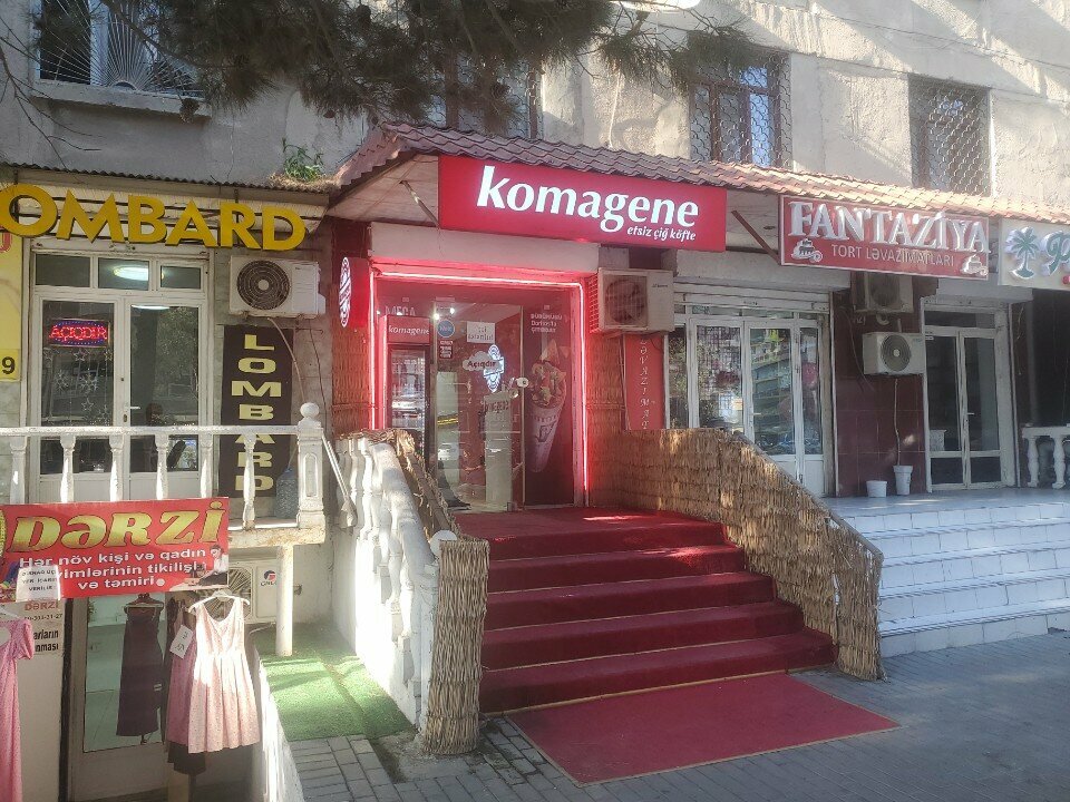 Fast food Komagene çiğ köfte, Bakü, foto