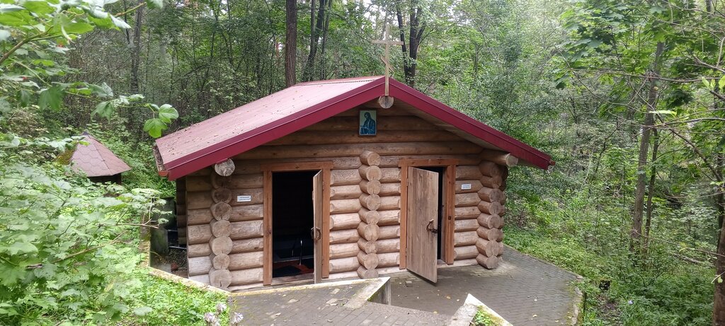 Şapel, haç anıtı Часовня Иоанна Предтечи, Pechory, foto