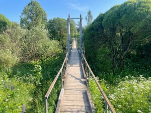 Panevik Suspension Bridge (Pskov Region, Pskova River), turistik yerler  Pskov'dan