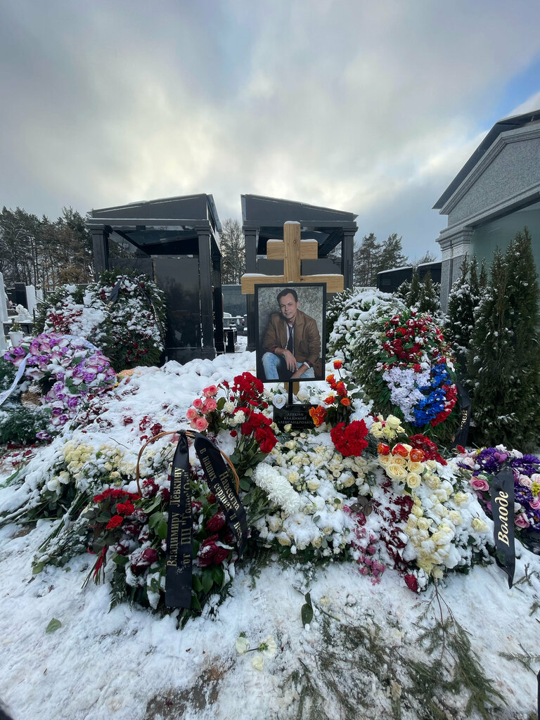 Ünlü kişilerin mezarları Певец Владимир Александрович Лёвкин, Moskova, foto