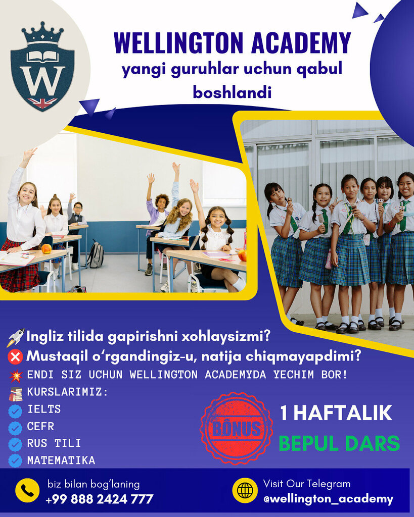 Yabancı dil kursları Wellington Academy, Termez, foto