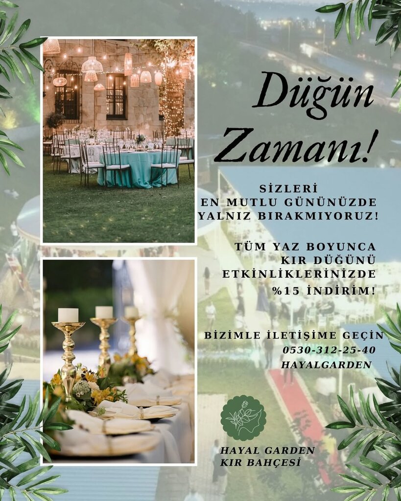 Düğün, toplantı salonu Hayal Garden Kır Bahçesi, Şarkışla, foto