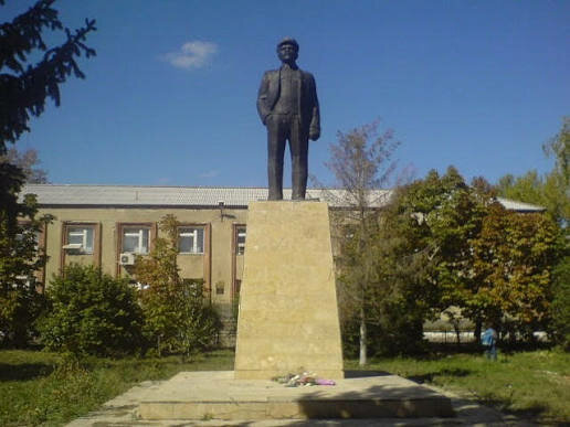 Anıt, heykel В.И. Ленин, Saratovskaya oblastı, foto