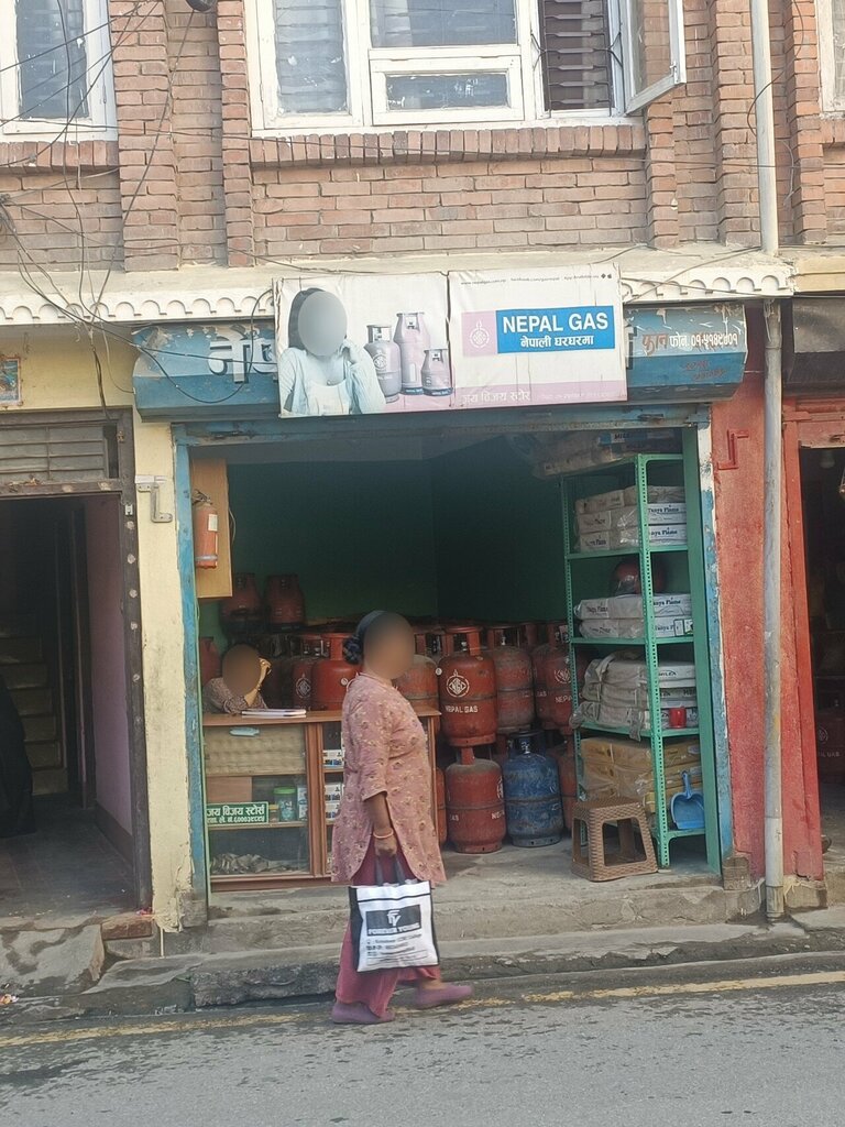 Tüp bayileri Jay Bijay Store, Katmandu, foto