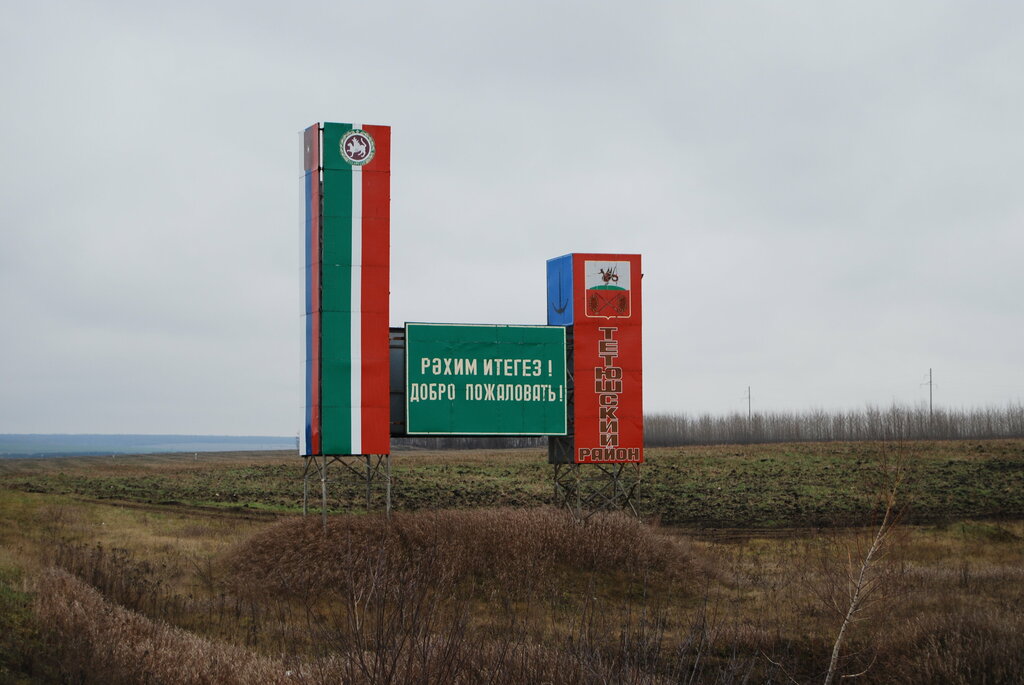 Giriş işareti Татарстан, Тетюшский район, Tataristan, foto