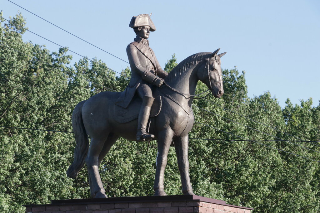 Anıt, heykel Юрий Долгоруков, Lipetskaya oblastı, foto
