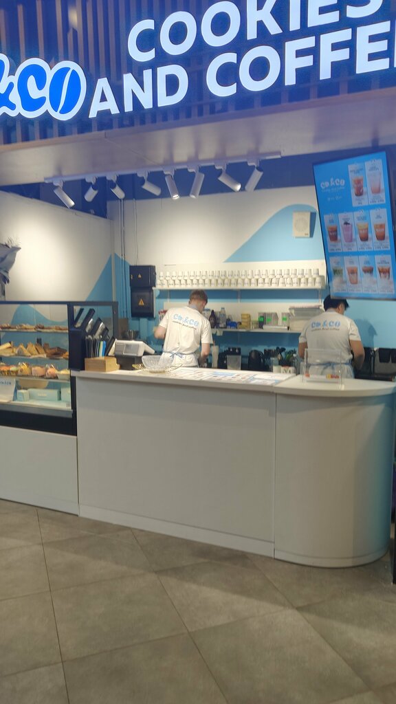 Kahve dükkanları Co&Co cookies and coffee, Moskova, foto