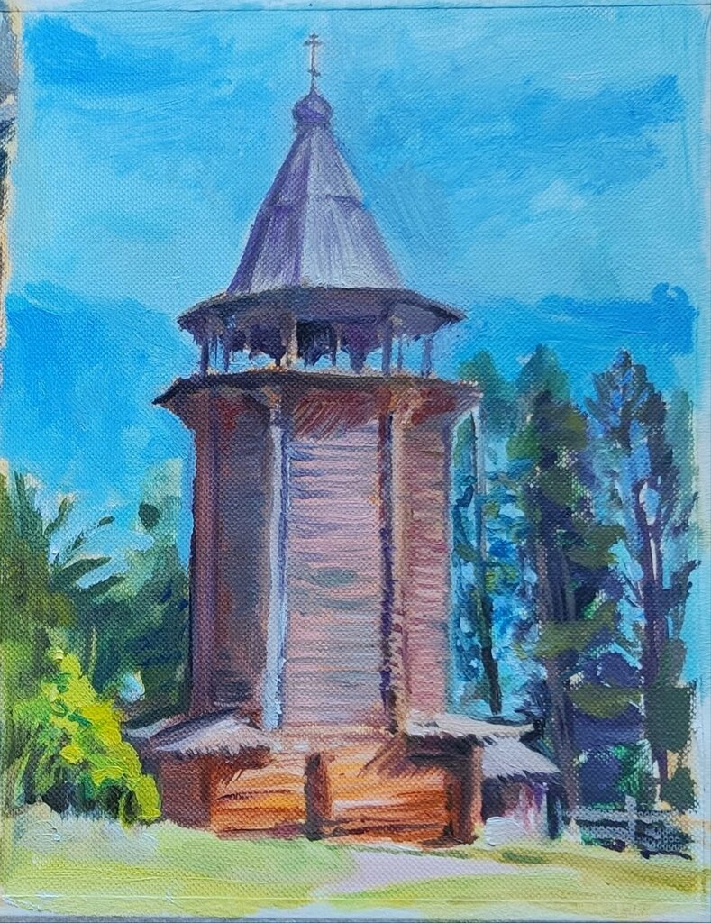 Turistik yerler Ветряная мельница-шатровка из деревни Бор, Arhangelskaya oblastı, foto