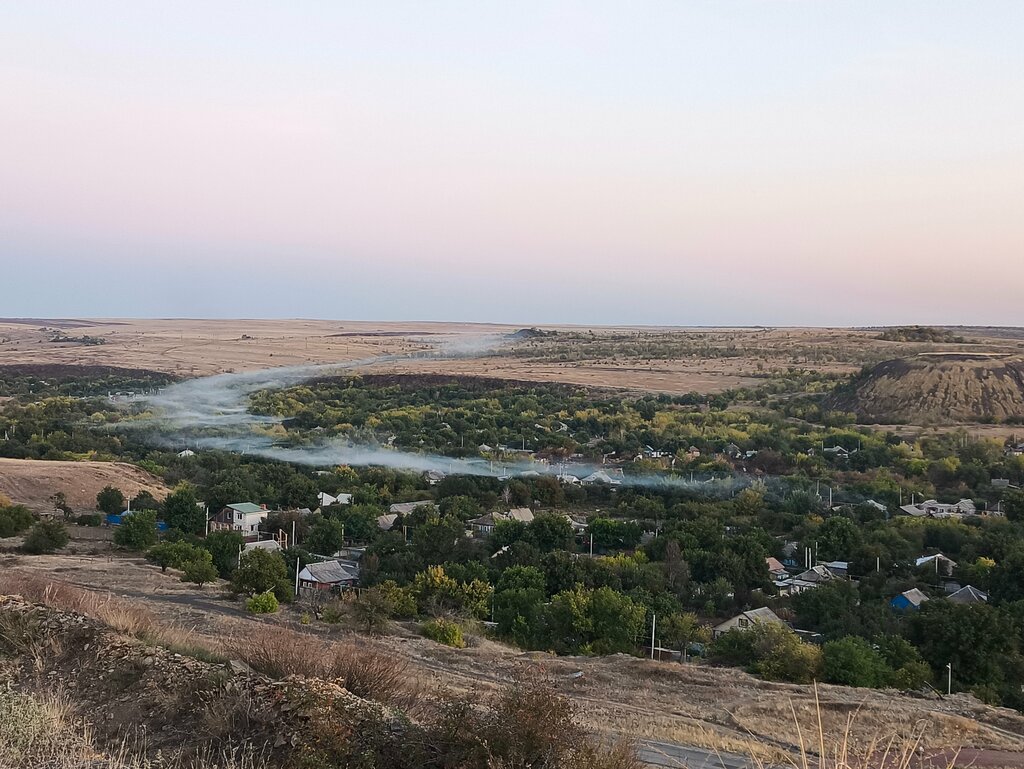 Anıt, heykel Казачьей семье, Donetsk, foto