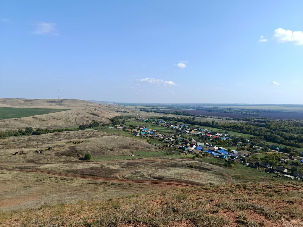 Dağ zirvesi Гора Каримтау, Orenburgskaya oblastı, foto
