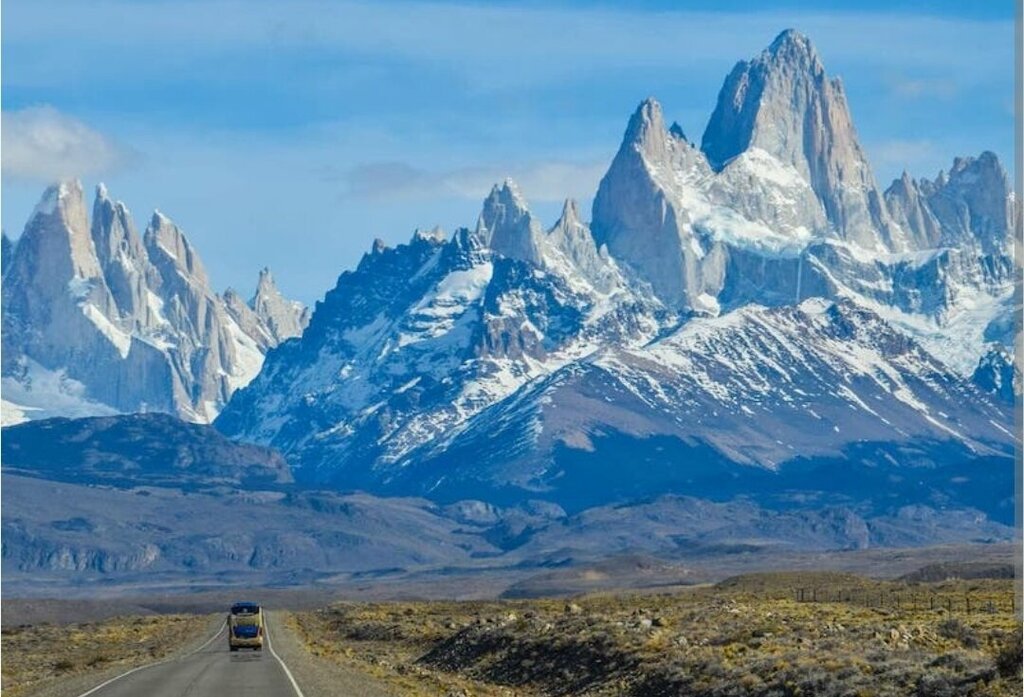 Dağ zirvesi Monte Fitz Roy 3375 meters, Dünya, foto