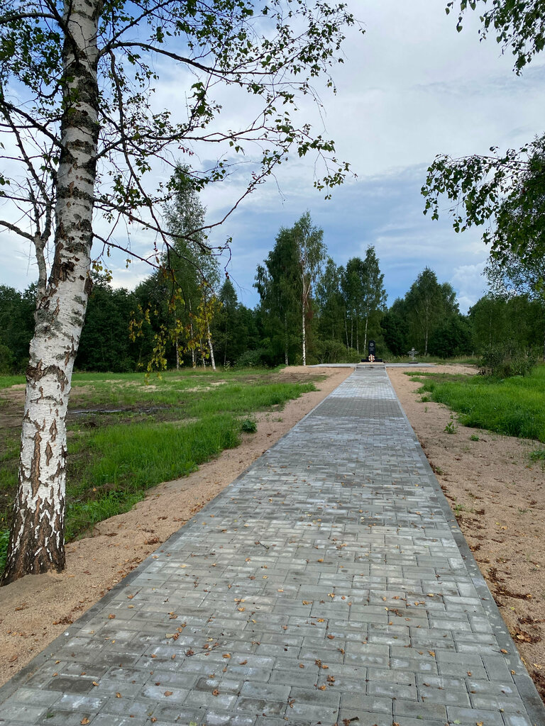 Anıt, heykel Братская могила Советских граждан, сожженных фашистскими захватчиками 26.10.1942г, Smolenskaya oblastı, foto