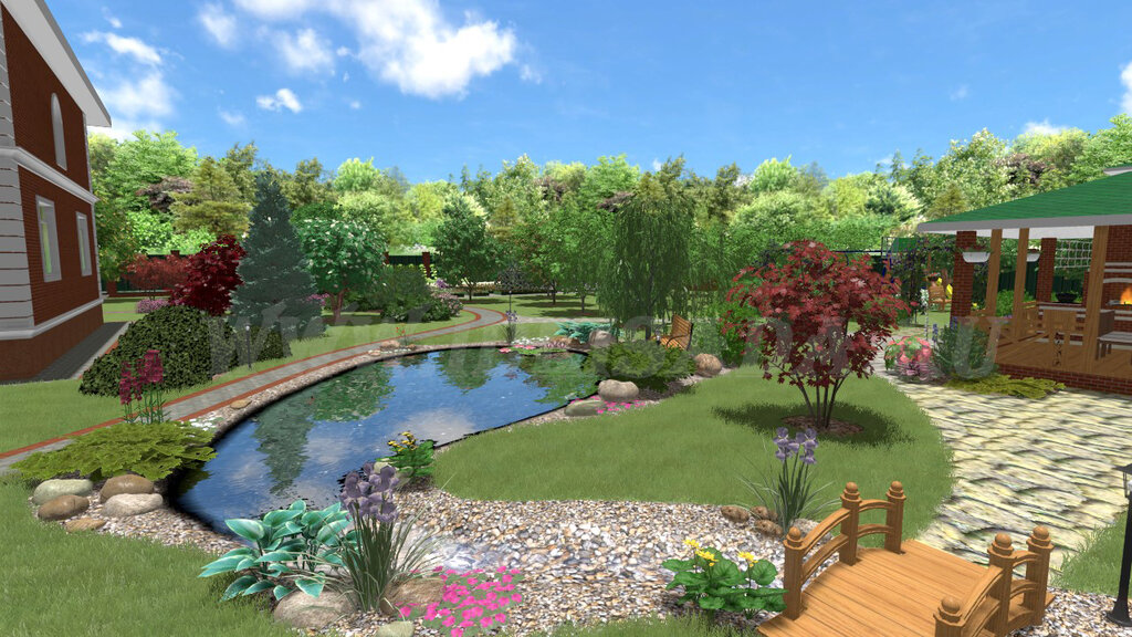 Peyzaj tasarımı Idei Sada, Nijni Novgorod, foto