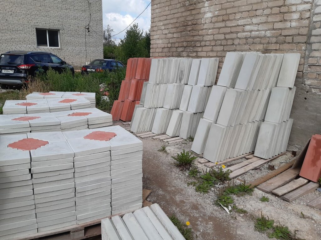 Kaldırım taşları Orehovo Plitka, Moskova ve Moskovskaya oblastı, foto