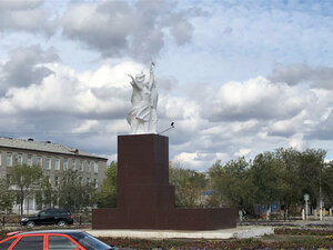 Park, sokak heykeli Rabochiy i Kolkhoznitsa, Jitikara, foto