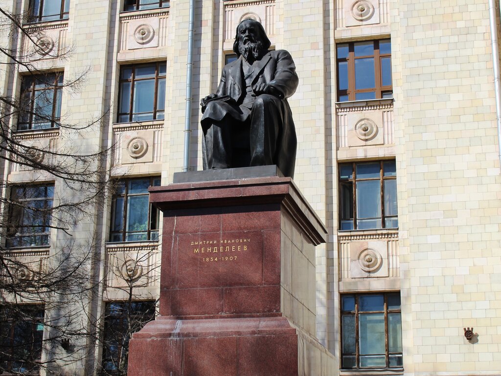 Anıt, heykel Д.И. Менделеев, Moskova, foto