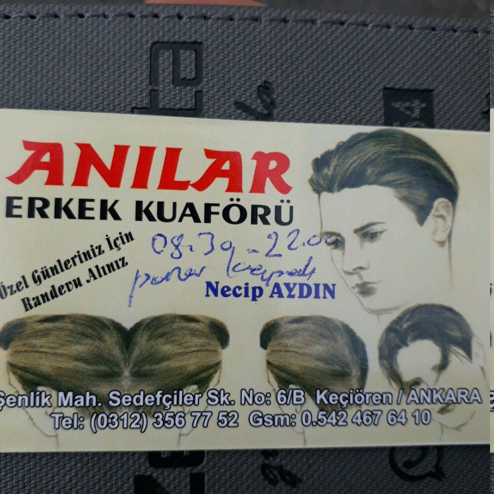 Kuaförler Anılar Erkek Kuaförü, Ankara, foto