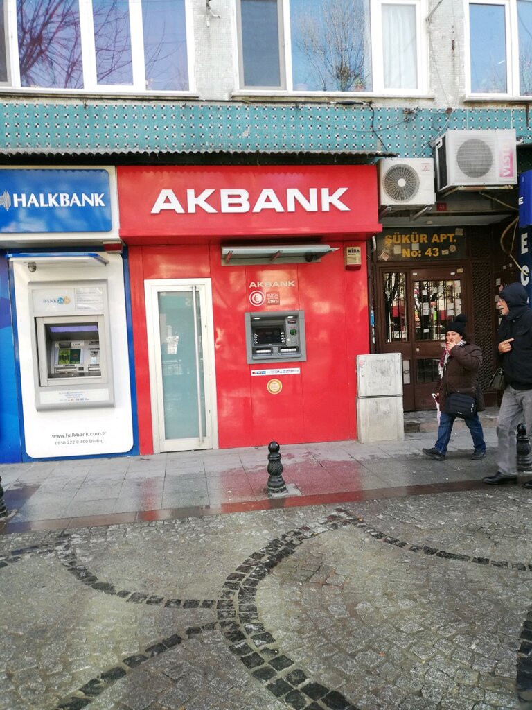 ATM'ler Akbank ATM, İstanbul, foto