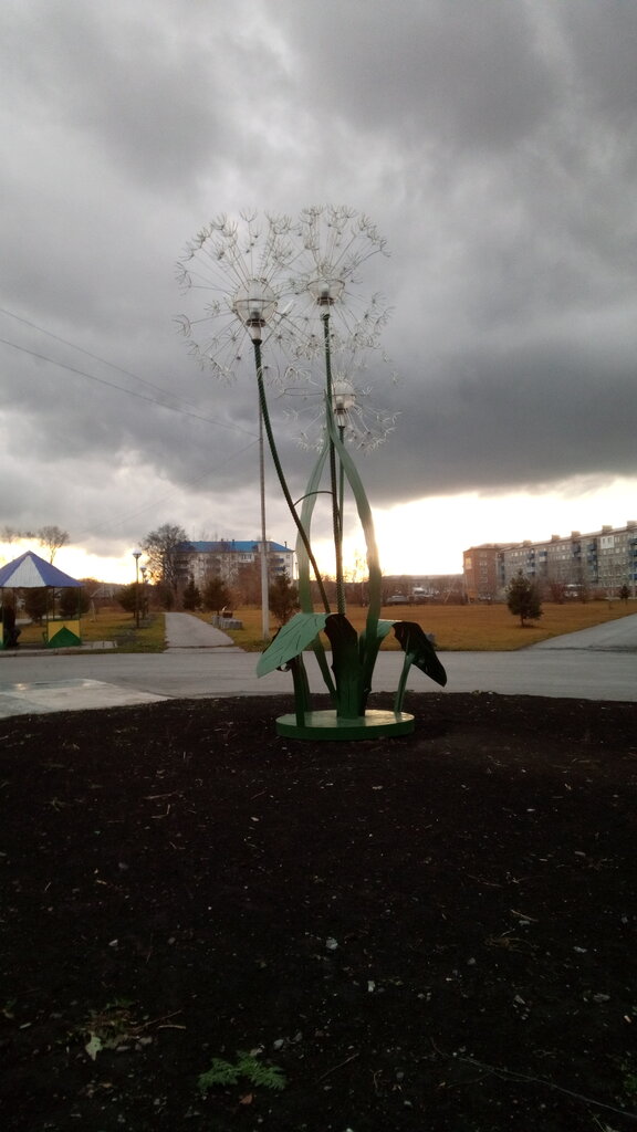 Park, sokak heykeli Фонарь-Одуванчик, , foto