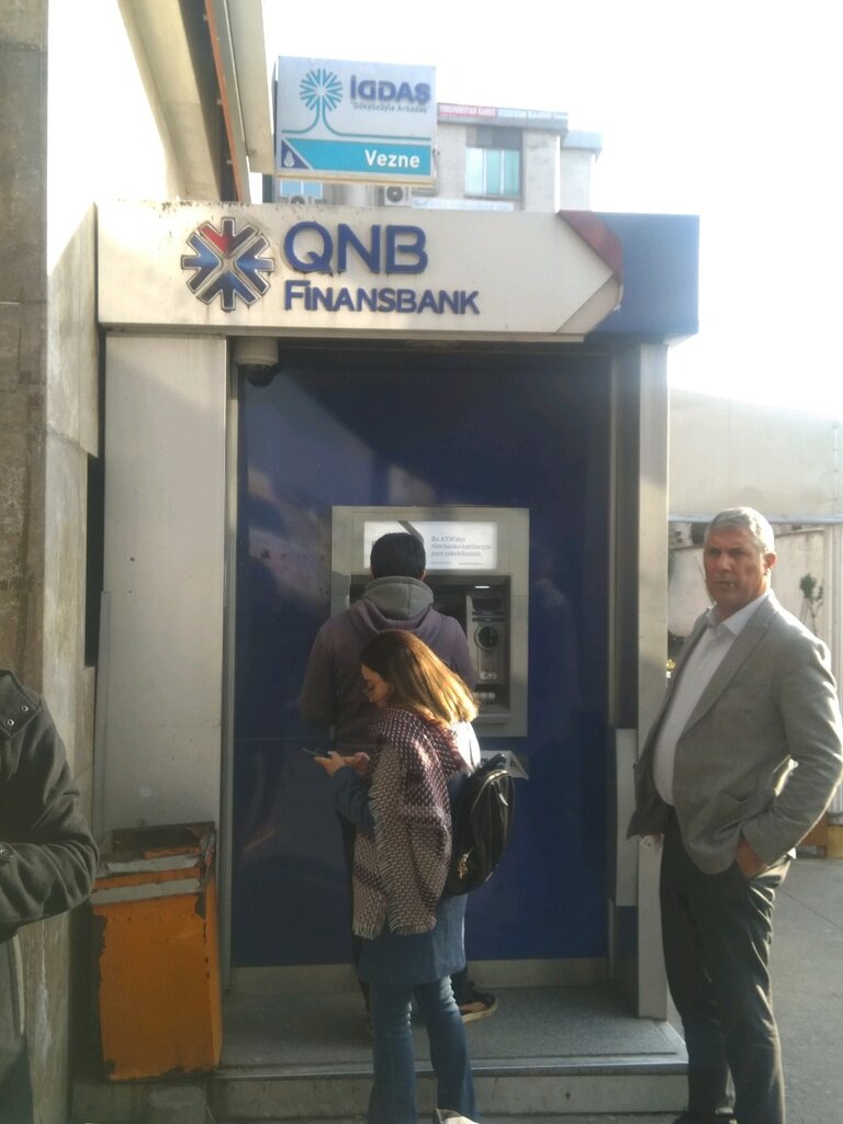 ATM'ler Qnb Finansbank ATM, İstanbul, foto