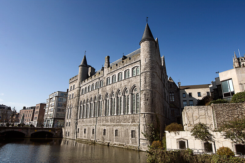 Turistik yerler Geeraard de Duivelsteen, Ghent, foto