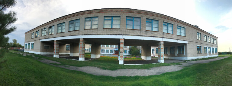 Ortaokul Arkhangelsk Secondary School, Kuzey Kazakistan eyaleti, foto