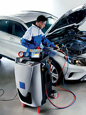 Araba klimalarının yakıt ikmali Заправка авто кондиционеров, Dzerzhinsk, foto