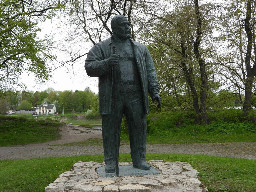 Anıt, heykel Савва Ямщиков, Pskov, foto