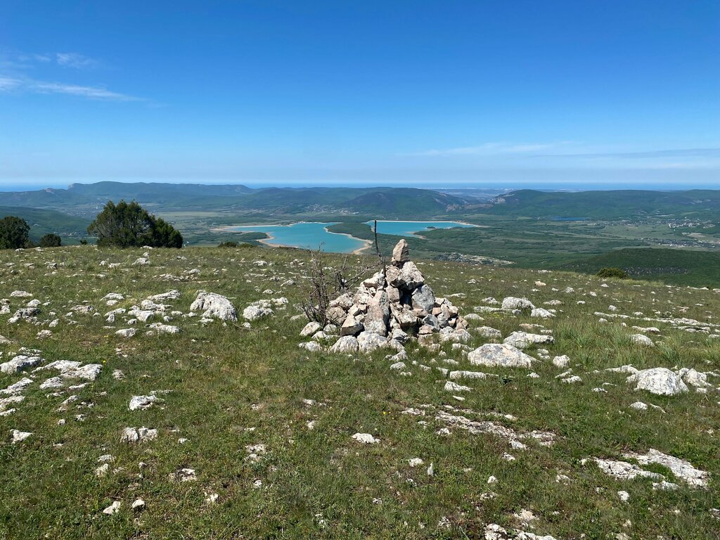 Dağ zirvesi Гора Толака-Баир 887 метров, Kırım Cumhuriyeti, foto