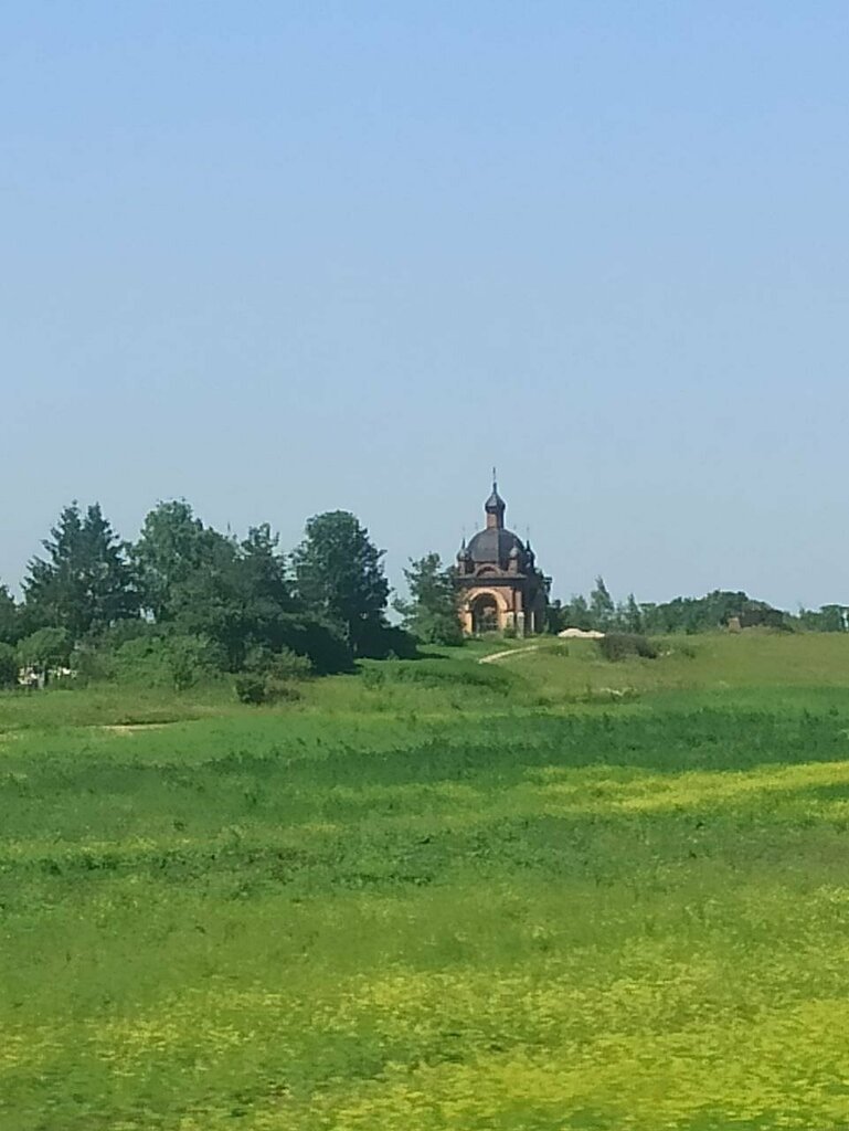 Şapel, haç anıtı Часовня Николая Чудотворца, Novgorodskaya oblastı, foto